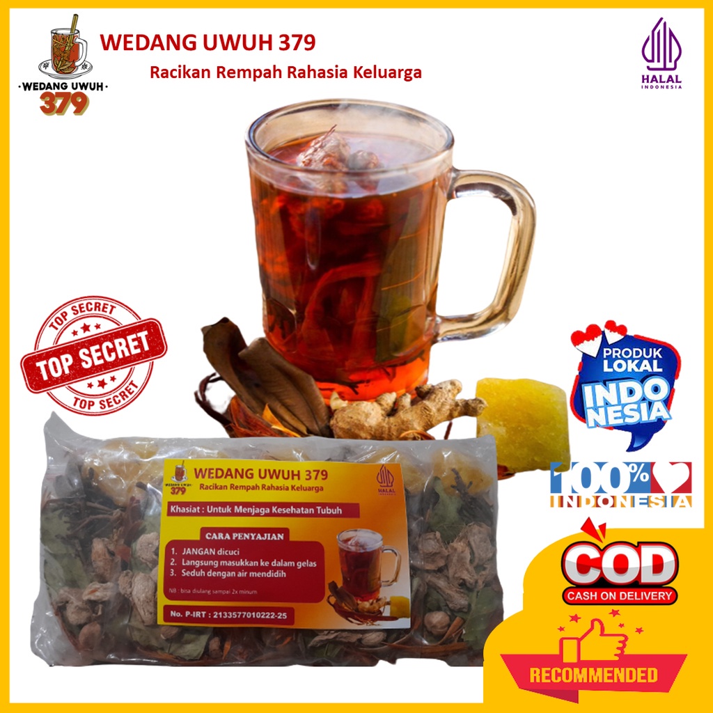 Jual (1 Pack isi 10 sachet) Wedang Uwuh Premium Rempah Asli Indonesia ...