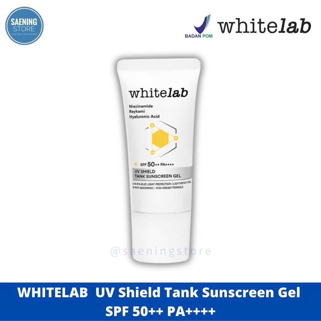 Jual Whitelab UV Shield Tank Sunscreen Gel SPF 50++ PA++++ - Sunblock ...