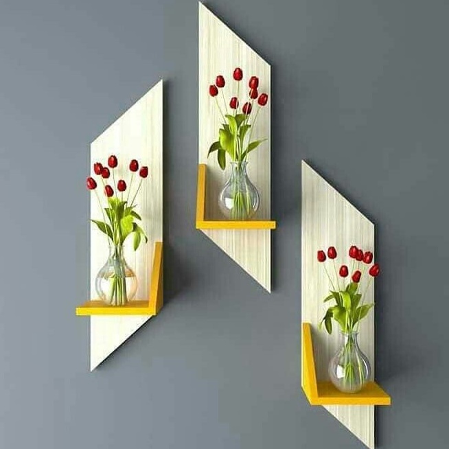 Jual wooden vase - vas dinding kayu - vas bunga - dekorasi dinding ...