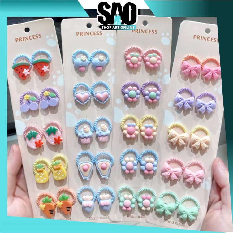 Jual SAO - F5797 Ikat Rambut Anak Set 10in1 / 10pcs Ikat Rambut ...