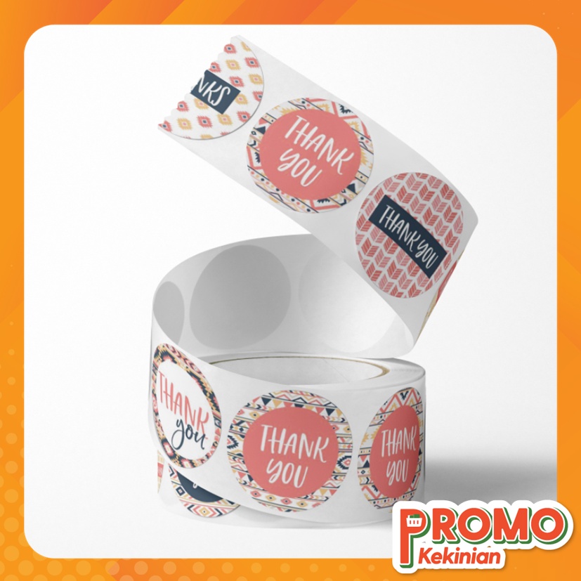 Jual PROMO KEKINIAN - 5195 500 PCS Stiker Thank You / 1 Roll Stiker ...