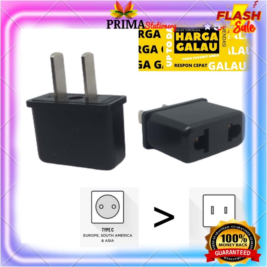 Jual Colokan ABC Over Steker Gepeng / Colokan Listrik Bulat ke Gepeng ...