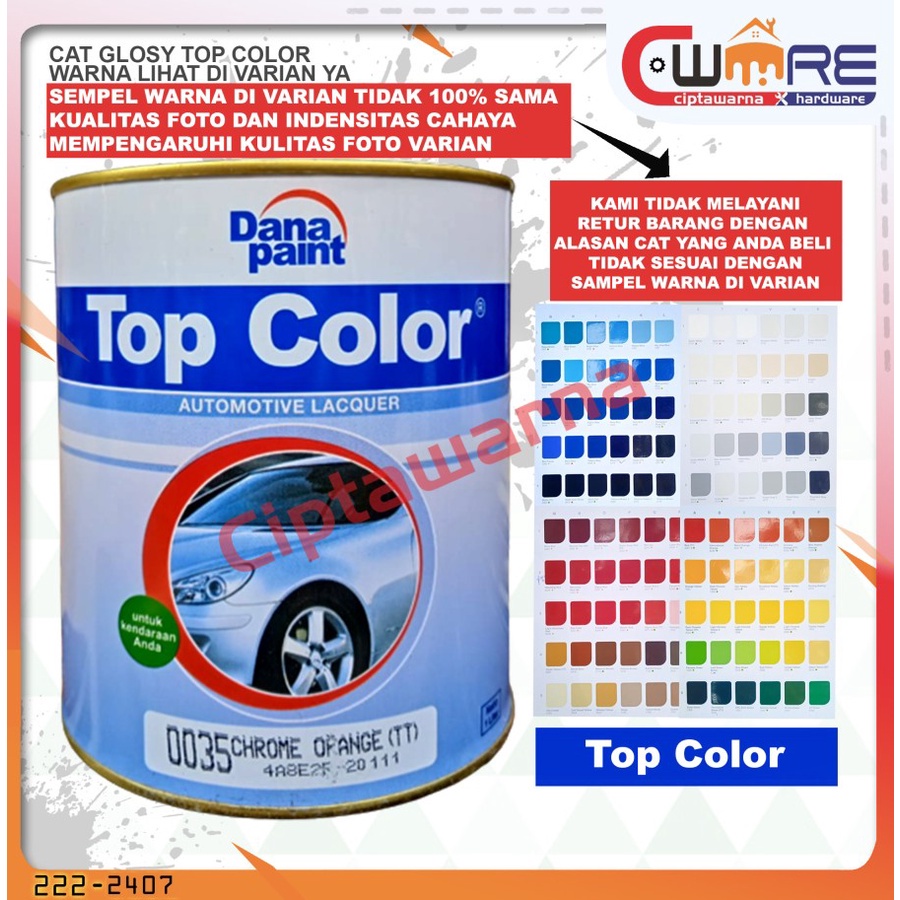 Jual Cat NC Top Color Warna Standar (II) 1 Kg Palembang - CWK | Shopee ...