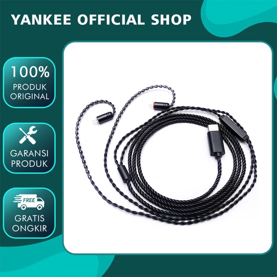 Jual XINHS USB Type C DAC ALC5686 32bit 384Khz IEM Upgrade Cable with ...