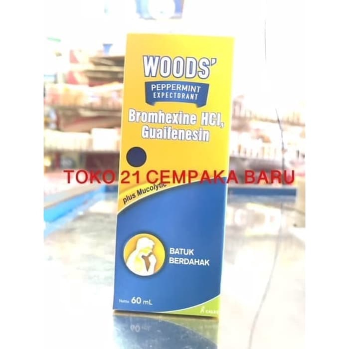 Jual Woods Batuk BERDAHAK Sirup Botol 100 ml | BIRU Obat Batuk Woods ...