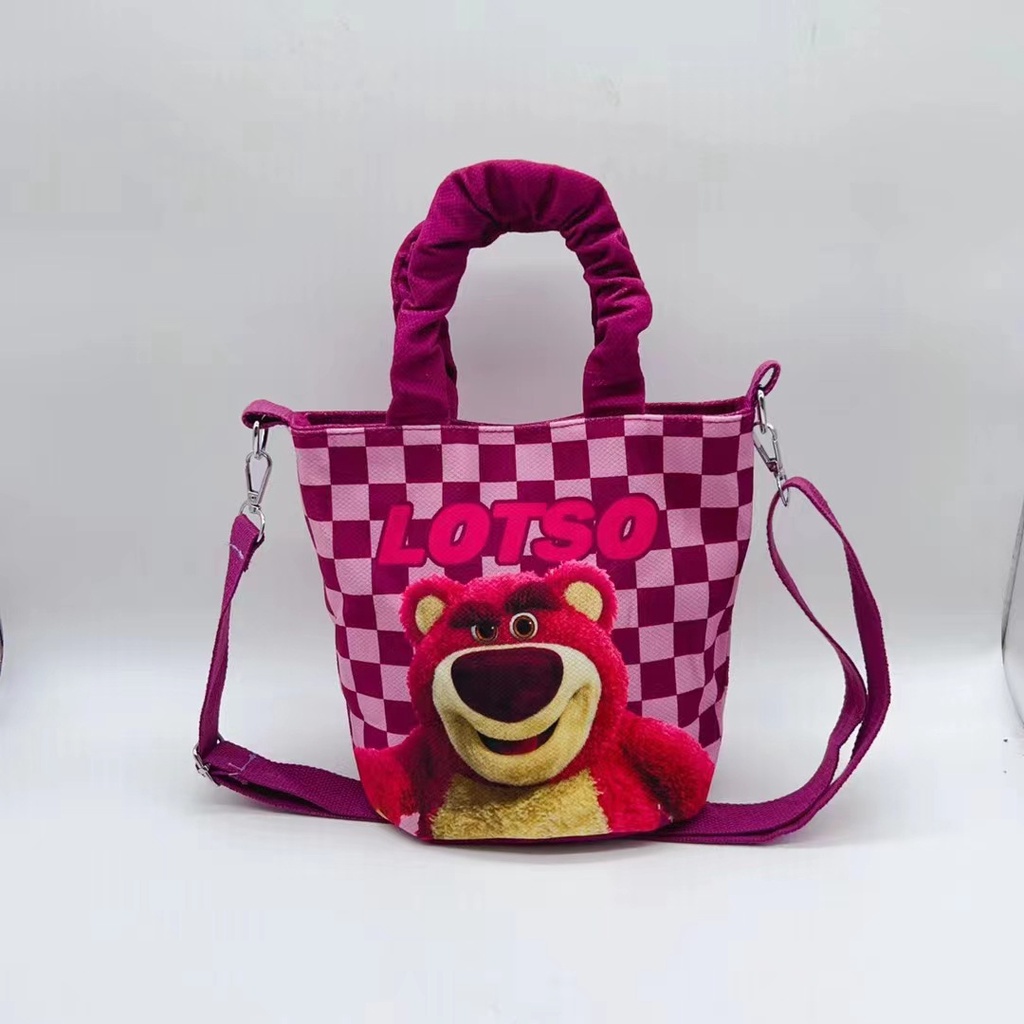 Jual TOTEBAG SELEMPANG WANITA STITCH LOTSO DAISY DUCK KARTUN TAS TRENDY ...