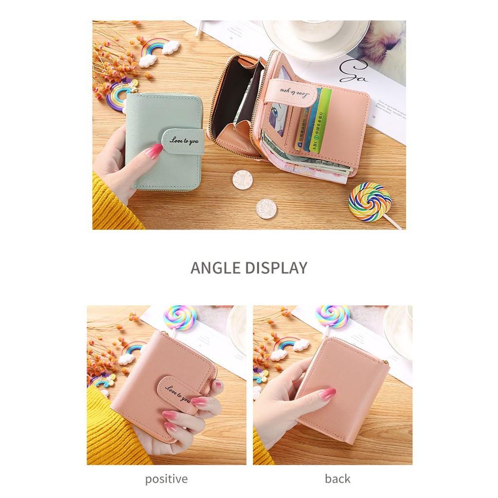 Jual Dompet Wanita Lipat Resleting 818 Fashion Wanita palmshop688 | Shopee Indonesia