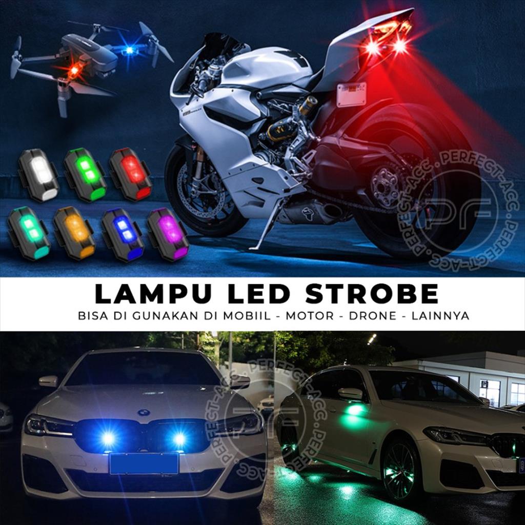 Jual Lampu Led Kedip Sepeda Motor Mobil Led Usb Model Pesawat Kode 1101