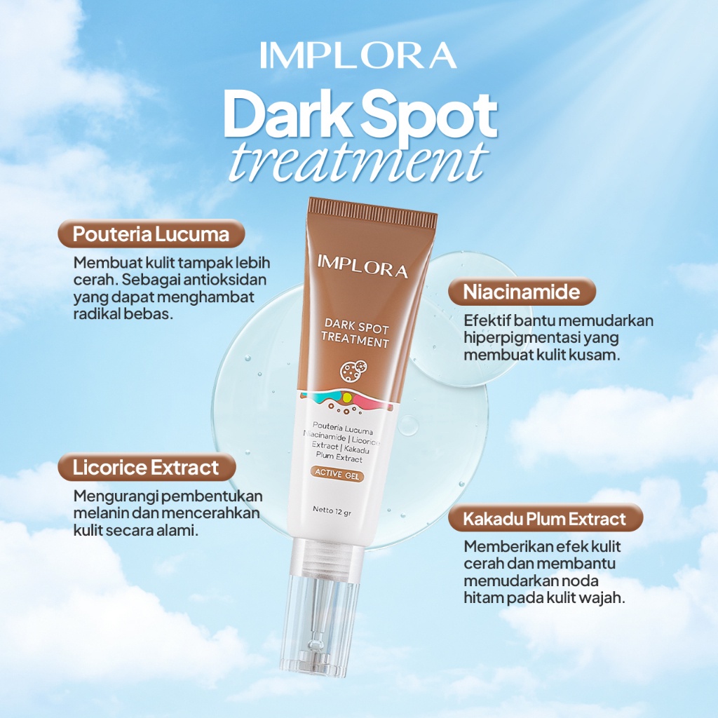 Jual IMPLORA SKINCARE SERIES - ACNE SPOT TREATMENT ACTIVE GEL / 8 ...