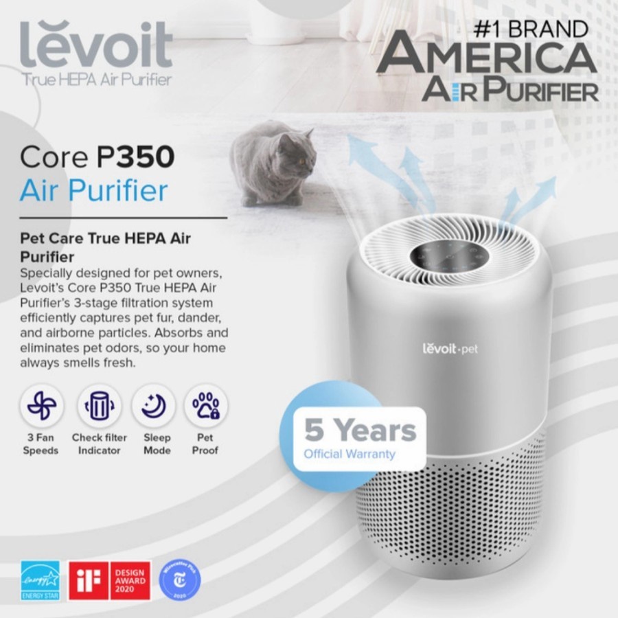 Jual LEVOIT Pet Care Air Purifier Core P350 True Hepa Filter Udara H13 ...