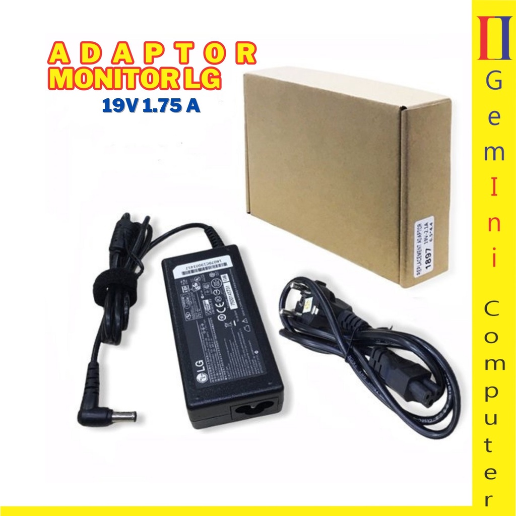 Jual Adaptor Monitor LCD/LED 19V - 1.75A (1896) | Shopee Indonesia