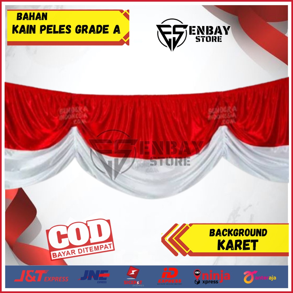 Jual BENDERA BACKGROUND MERAH PUTIH KARET 5 GELOMBANG | Shopee Indonesia