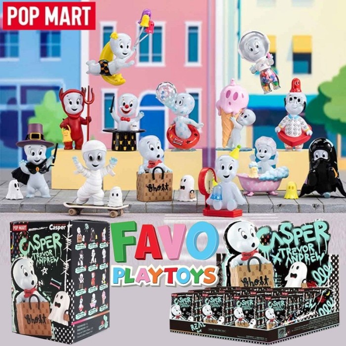 Jual POP MART Casper × Trevor Andrew Series Blind Box Figure | Shopee ...