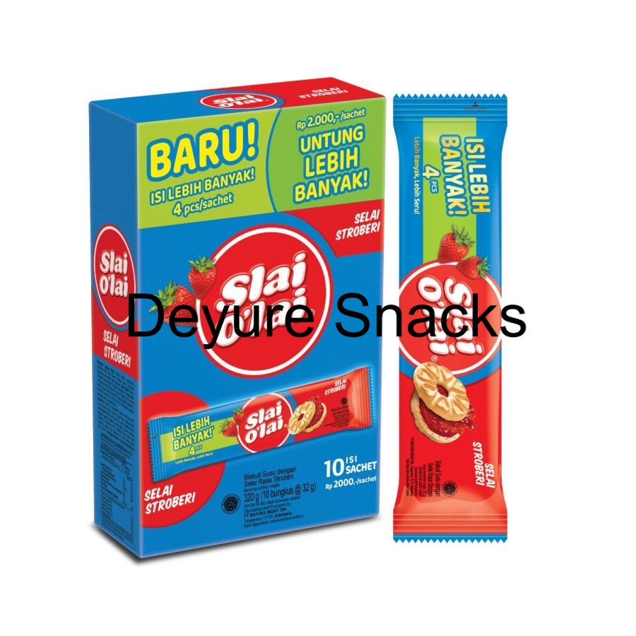 Jual Slai Olai Box isi 10 rasa strawberry | Shopee Indonesia