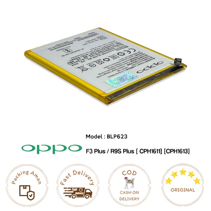 Jual Baterai OPPO BLP623 F3 PLUS / R9S PLUS ORI99 (ED) | Shopee Indonesia