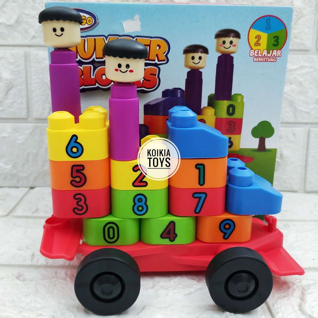 Jual Mainan anak balok alfabet balok angka balok susun balok edukasi ...