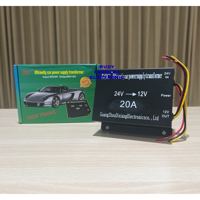 Jual PART2 CONVERTER STEP DOWN DC 24V TO 12V 24-12 VOLT 20A AKI MOBIL TRUK BUS | Shopee Indonesia