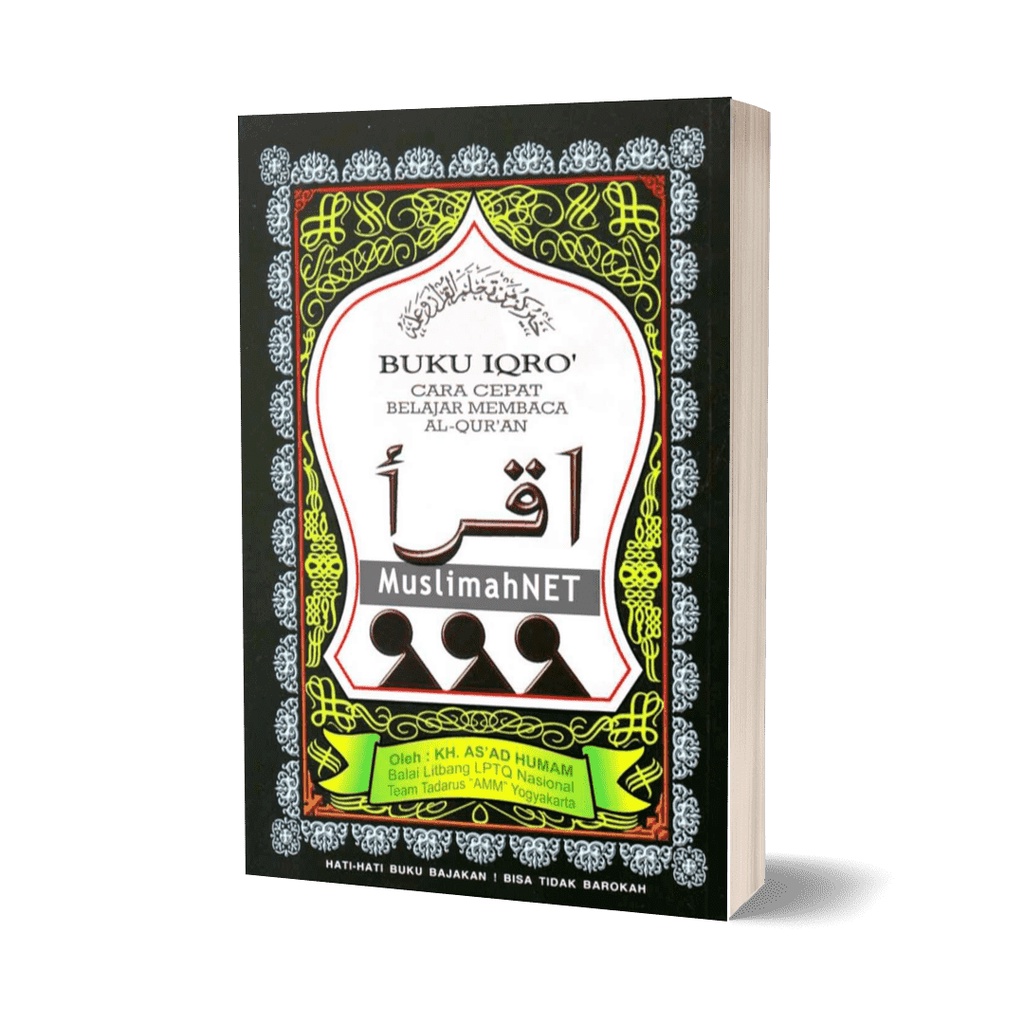 Jual ORI - IQRO BESAR LENGKAP JILID 1 SAMPAI 6 HITAM Ukuran A5 - Buku ...