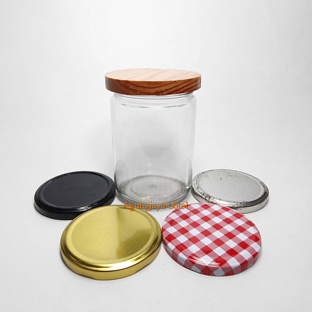 Jual Jar Kaca 500 Ml Round Clear / Jar Kaca / Toples Kaca / Jar Madu ...