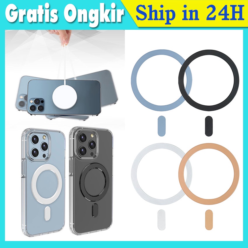 Jual Stiker Magnetik Wireless Charging Universal Mag-Safe Wireless ...