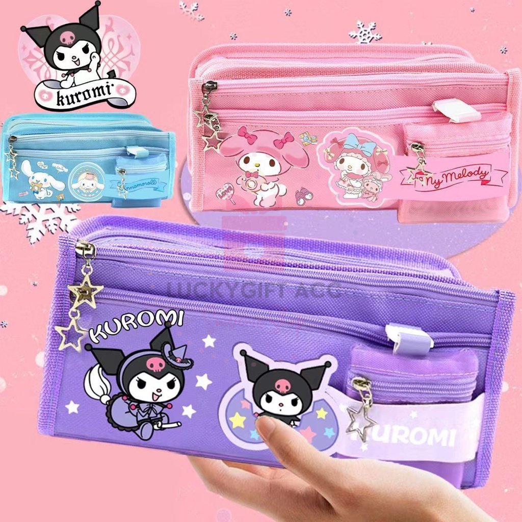 Jual TEMPAT PENSIL ALA JEPANG MOTIF SANRIO/ PENSIL CASE 5 IN 1 JAPAN / KOTAK PENSIL cinnamoroll ...