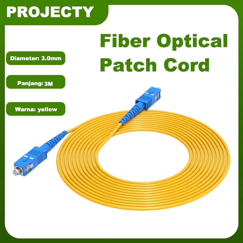 Jual Kabel Fiber Optic Patch Cord Warna Kuning 2M Patch Cord SC UPC Single Mode | Shopee Indonesia