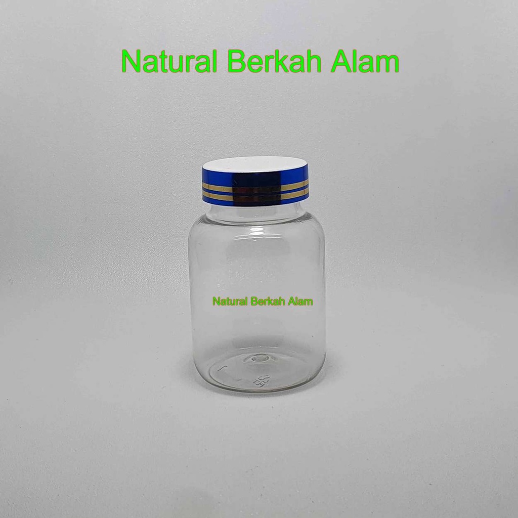 Jual Botol 135 ml Omega Natural Cap Chrome List Garis / Botol Obat ...