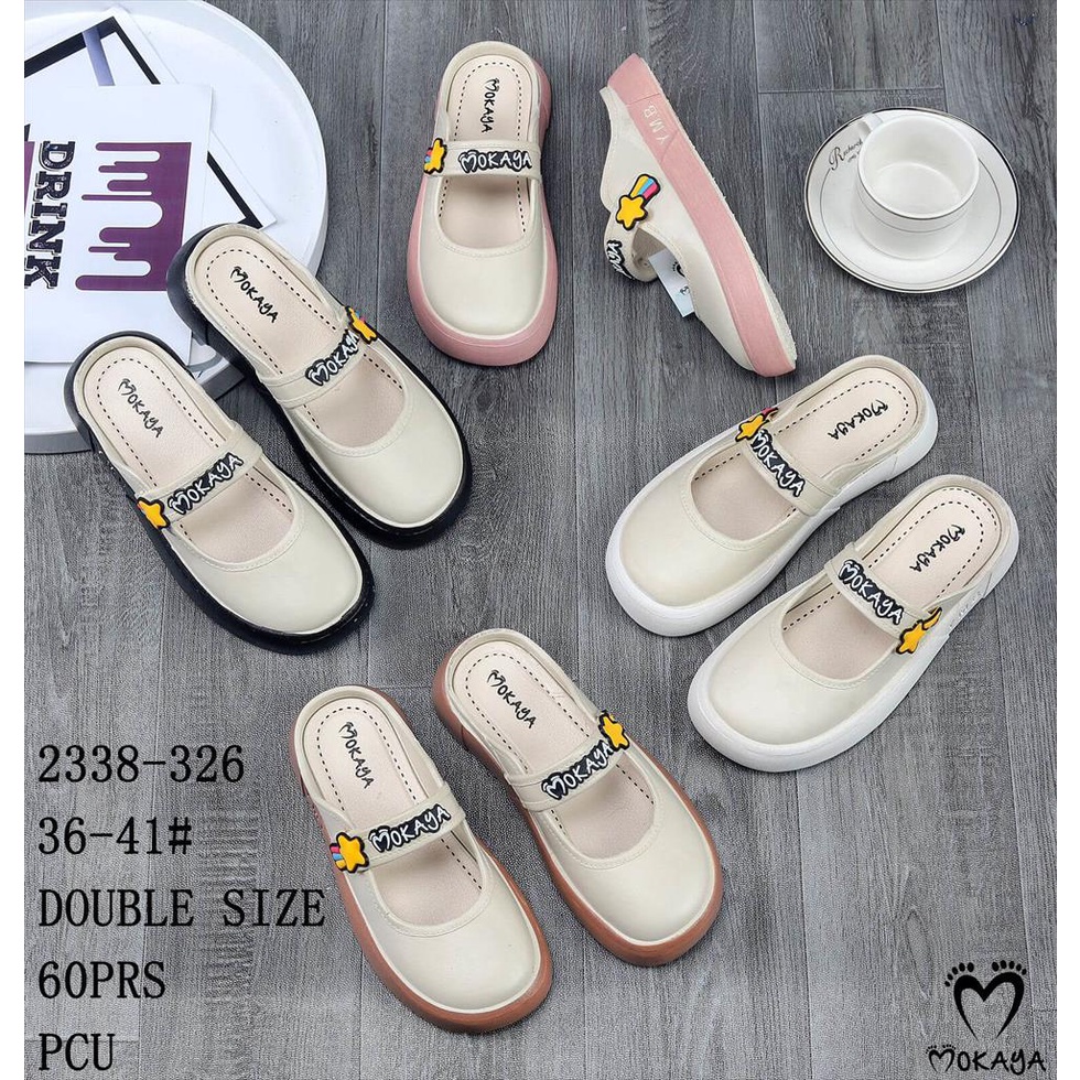 Jual Sepatu Sandal Slop Tebal Embos MOKAYA Bintang Impor MKY 2338-326 ...