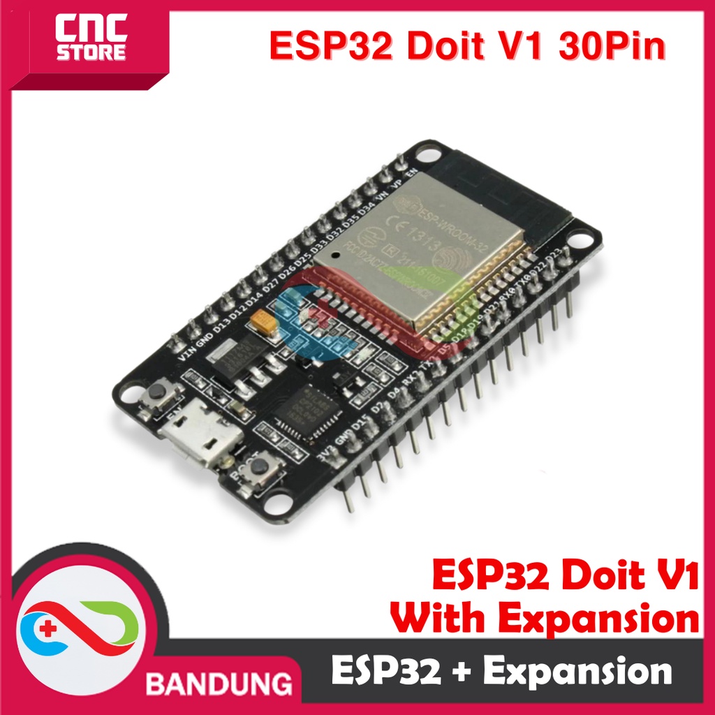 Jual ESP32 ESP-32 DOIT WIFI BLUETOOTH IOT DEVELOPMENT BOARD WITH EXPANSION I O BASE PLATE ...
