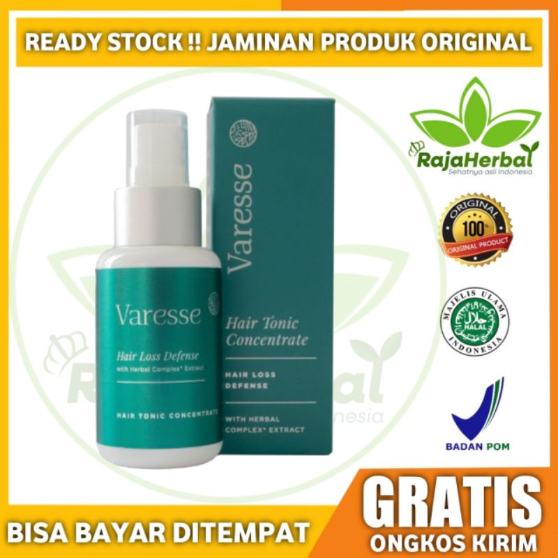 Jual Varesse Hair Tonic Concentrate For Hair Loss Defense 60ml Original ...