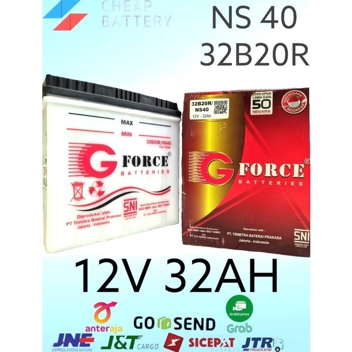 Jual Aki basah ns40 32b20r 12v32ah g force toyota kijang lama, taruna,xenia | Shopee Indonesia