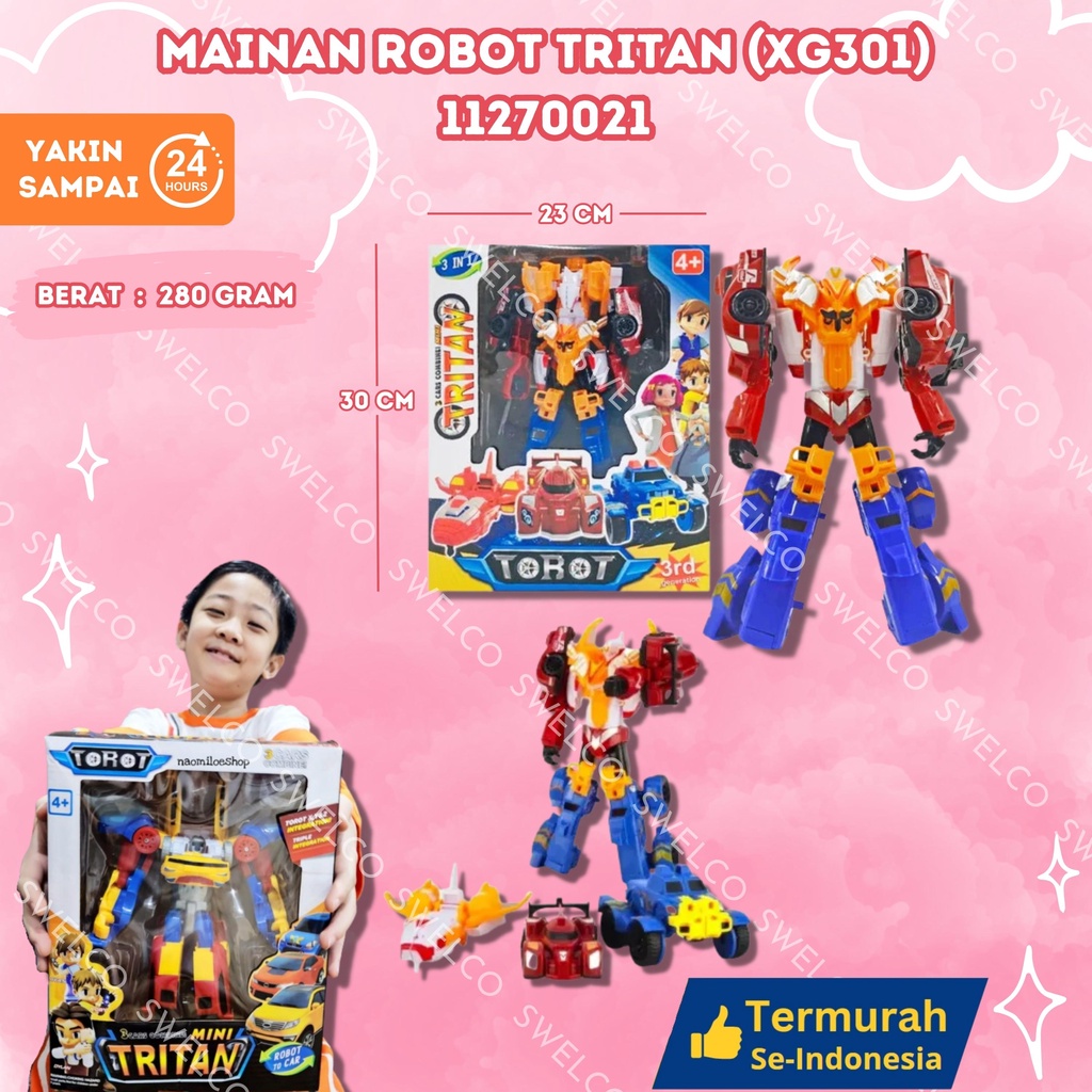 Jual Mainan Anak Laki-laki Robot Robotan Mainan Tobot Tritan (XG301 ... Jual Mainan Anak Laki-laki Robot Robotan Mainan Tobot Tritan (XG301 ...