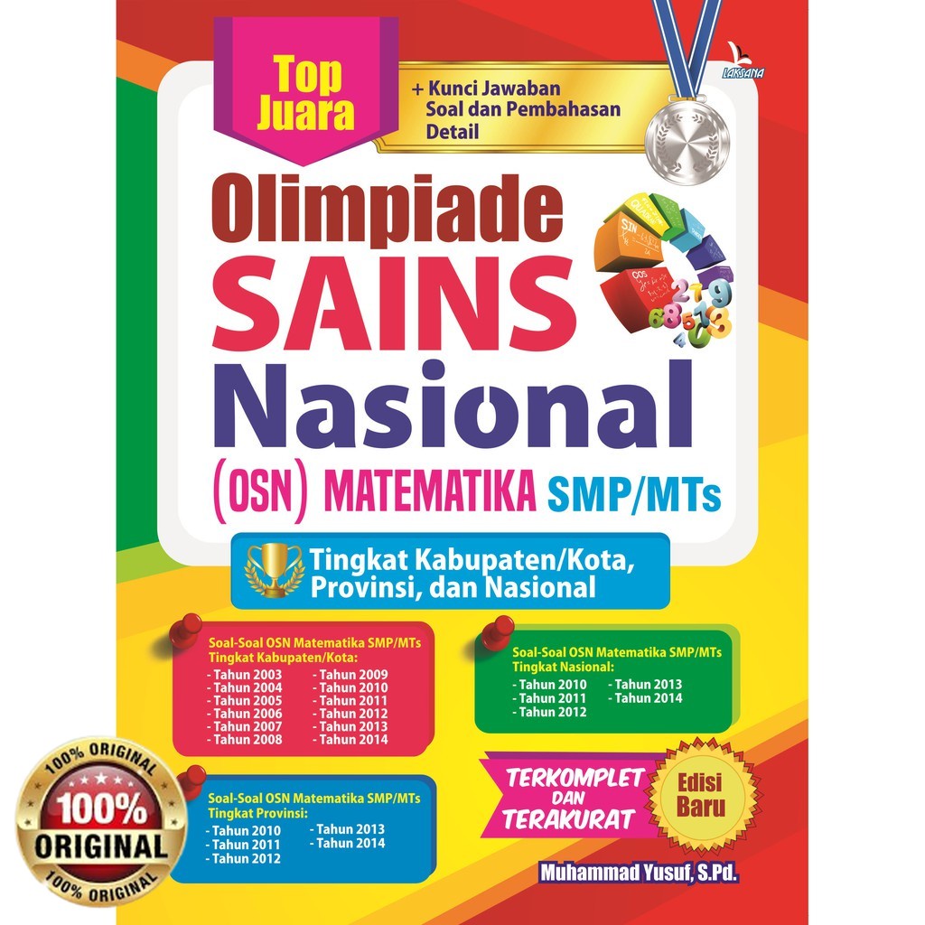 Jual Buku Top Juara Olimpiade Sains Nasional (OSN) Matematika SMP MTs - LAKSANA | Shopee Indonesia