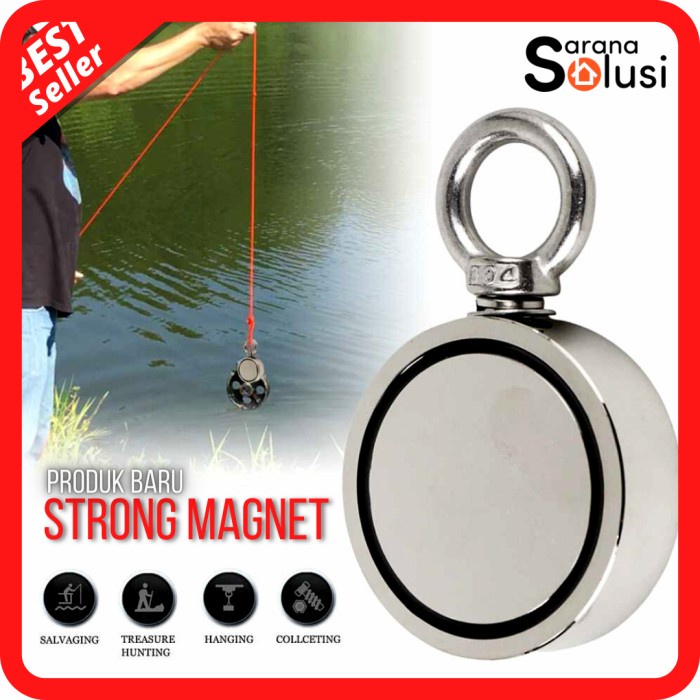 Jual Magnet Neodymium Kuat Strong Bulat 215 KG 210 KG 160 KG 66 KG 41 ...