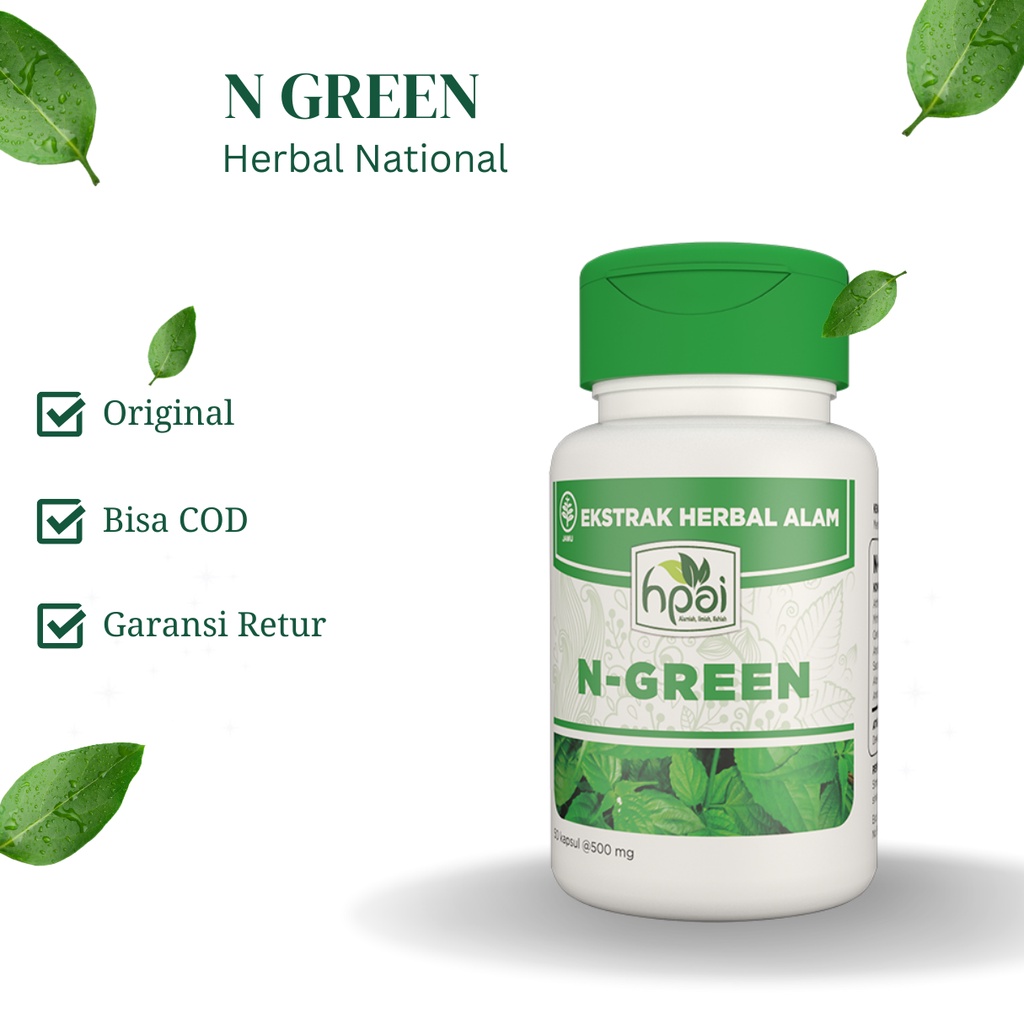 Jual N-Green Klorofil Kapsul - herbal klorofil, obat untuk mencegah ...