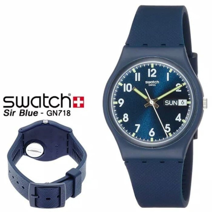 Jual Original 100%!! Jam Tangan Wanita SWATCH SO28N702 Sir Blue Garansi ...
