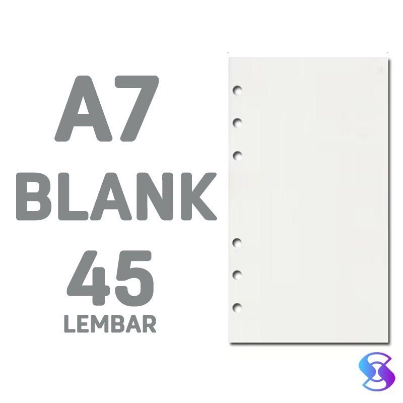 Jual A6/A7 Kertas Loose Leaf 6 Lubang Ukuran A7 A6 Refill Kertas Binder ...