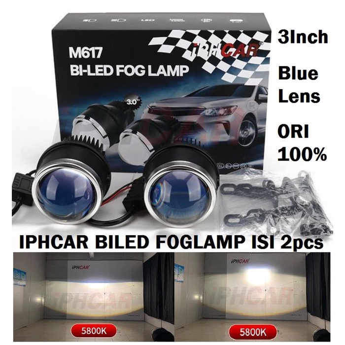 Jual Lampu Foglamp Projector M617 IPHCAR Biled projie Bi Led mobil 3 ...