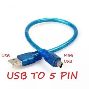 Jual KABEL USB 5 PIN PANJANG 30CM / USB 5PIN / MINI USB 30 CM | Shopee Indonesia