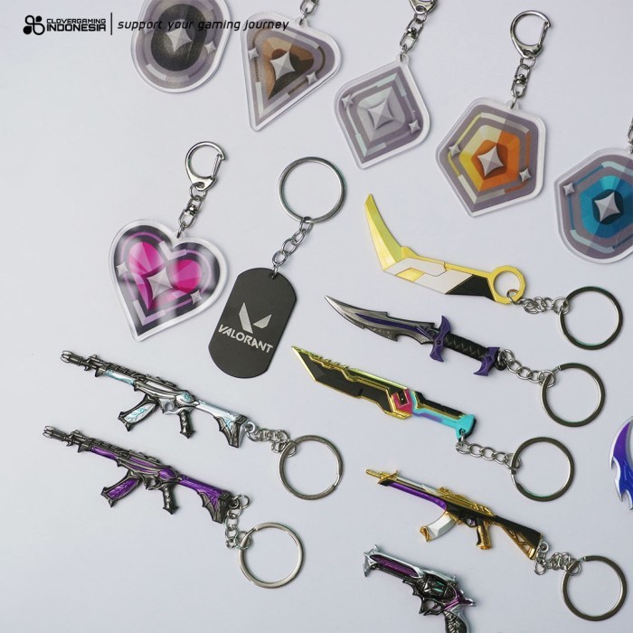 Jual Keychain Valorant Weapon Vandal Phantom Operator Gantungan Kunci ...