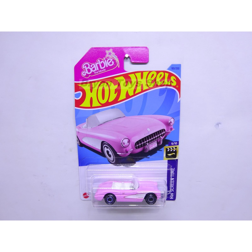 Jual Hot Wheels Card Ketekuk Barbie 1956 Corvette Pink | Shopee Indonesia