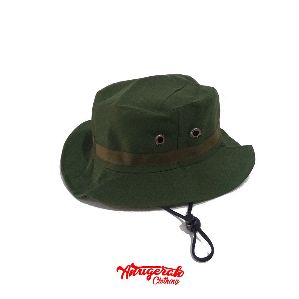 Jual PROMO Topi Rimba OR/ Bucket Hat / Rimba Hat / Hiking Hat / Topi ...