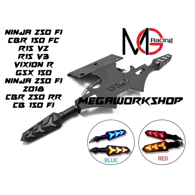 Jual Tail Tidy + Sein Panah Running Model Batman Motor Ninja 250 Cbr ...