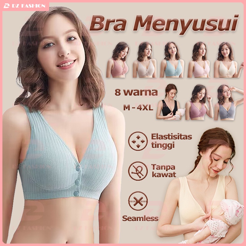Jual Bra Menyusui tanpa kawat Bh menyusui seamless Bra Wanita ibu hamil Kancing Depan bra Cup ...