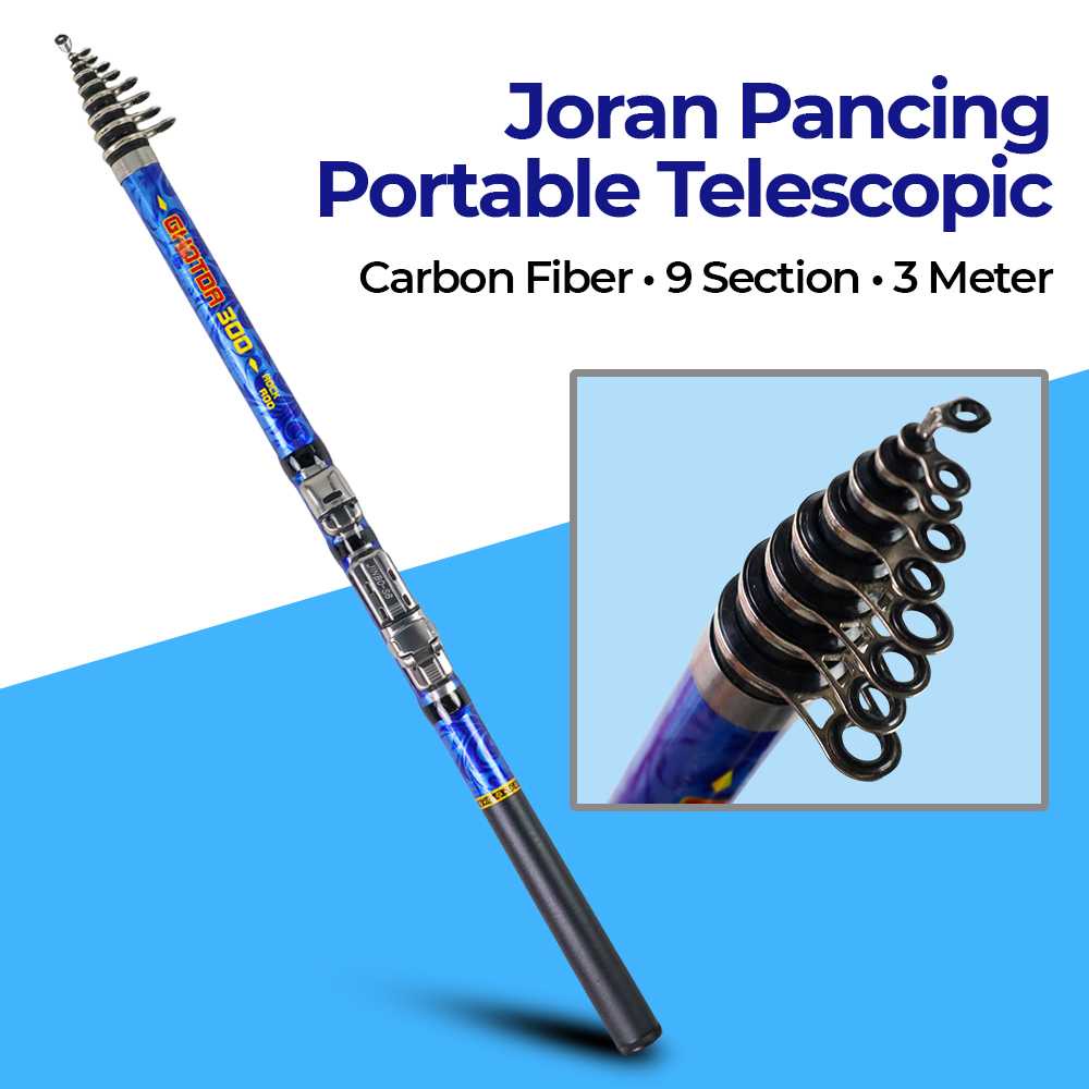 Jual GHOTDA Joran Pancing Tegek Kolong Portable Fishing Rod 3 Meter ...