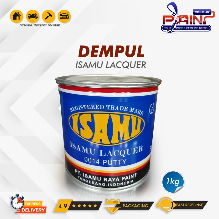 Jual Dempul Putty-Dempul Halus ISAMU LACQUER 1kg | Shopee Indonesia