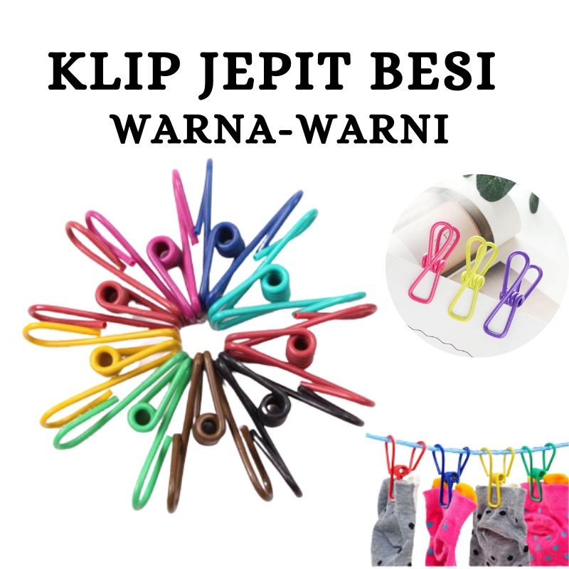 Jual ADZ -H407- Klip Jepit Besi Warna-Warni - Klip Jepit Serbaguna ...