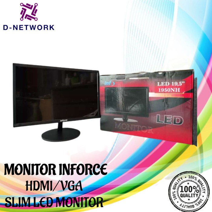 Jual MONITOR INFORCE LED 1950NH 19.5 20 19 inch inc - VGA + HDMI ...