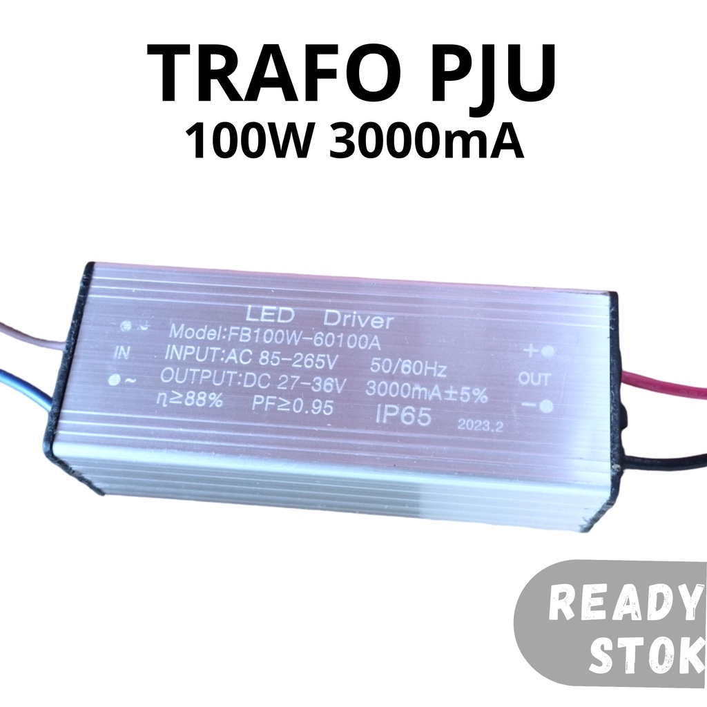 Jual Adaptor Lampu Sorot PJU 100W 3000mA - Driver LED 100 Watt | Shopee ...