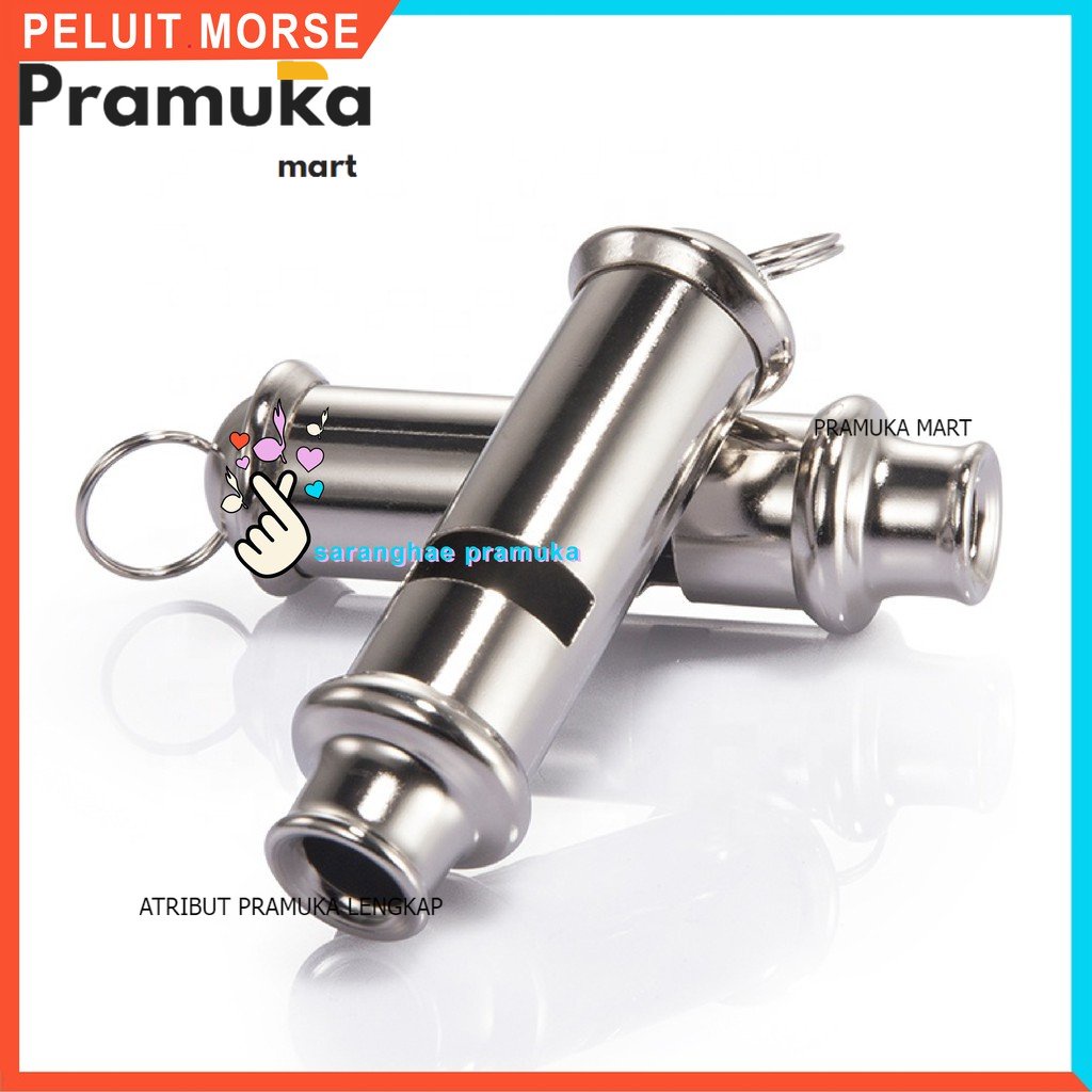 Jual Ready Peluit Morse Pramuka Stainles Logam (Bisa COD) | Shopee ...
